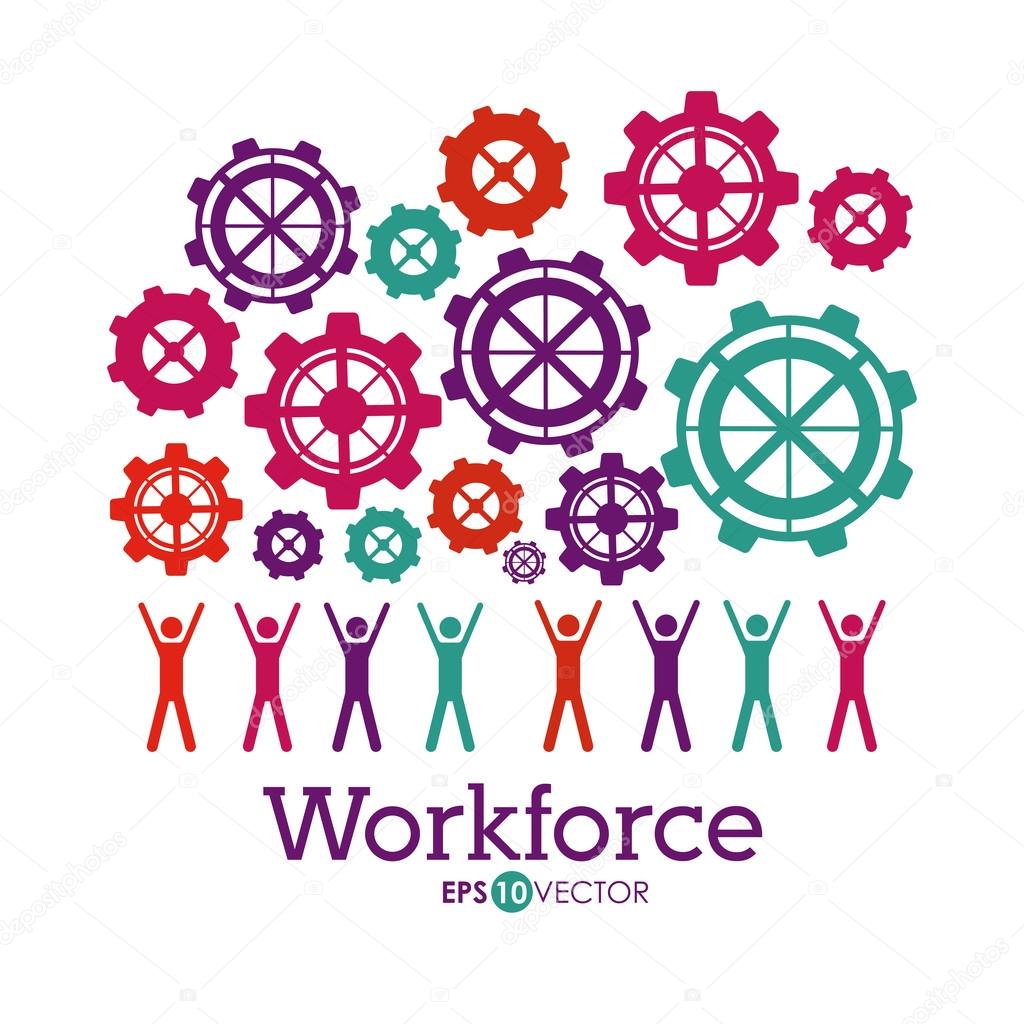 Workforce design Stock Vector by ©grgroupstock 77032643