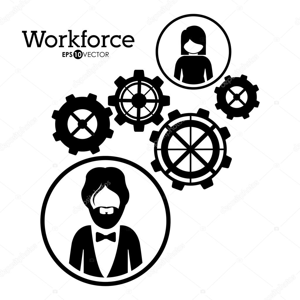 Workforce design Stock Vector by ©grgroupstock 77032709