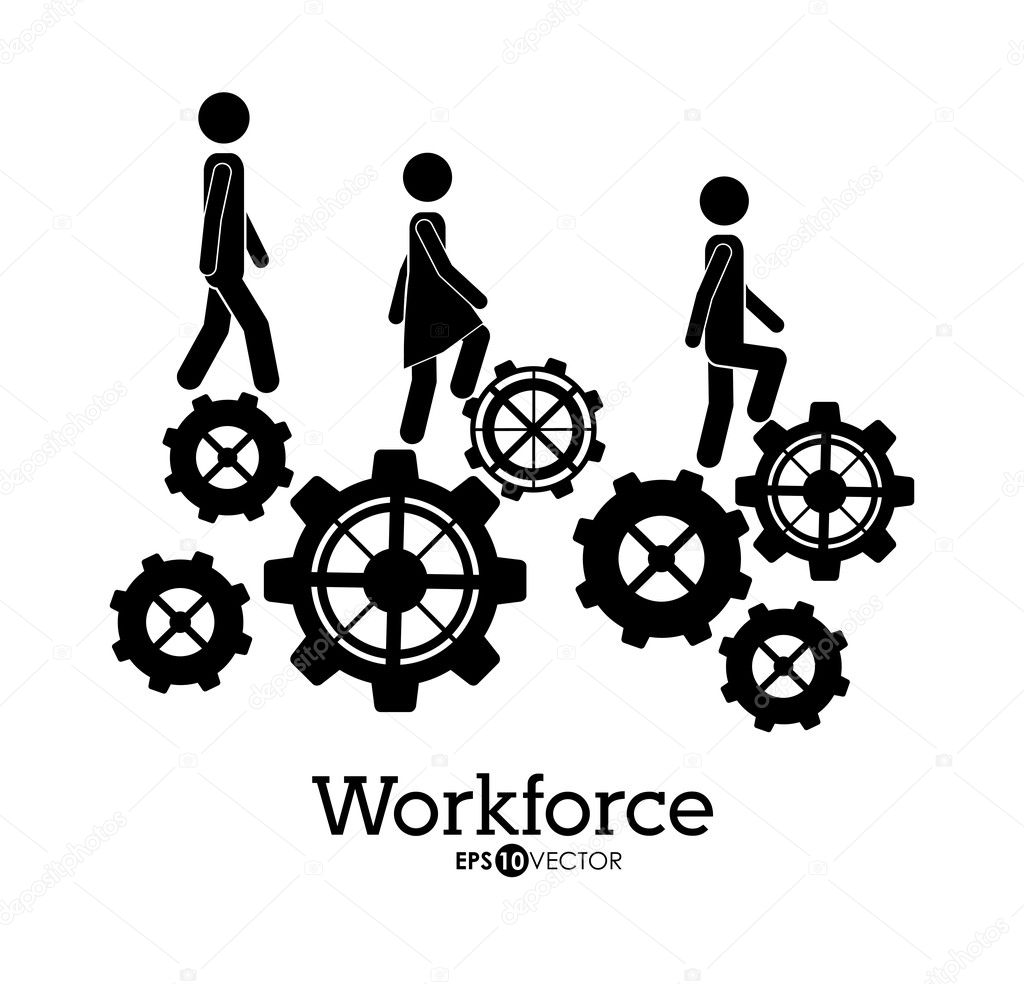 Workforce design Stock Vector by ©grgroupstock 77032715