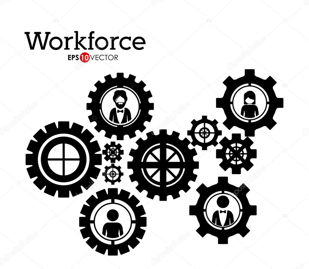 Workforce design Stock Vector by ©grgroupstock 77033125