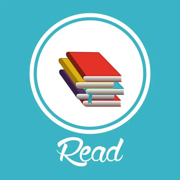 Read books design — Stock Vector © yupiramos #107611106