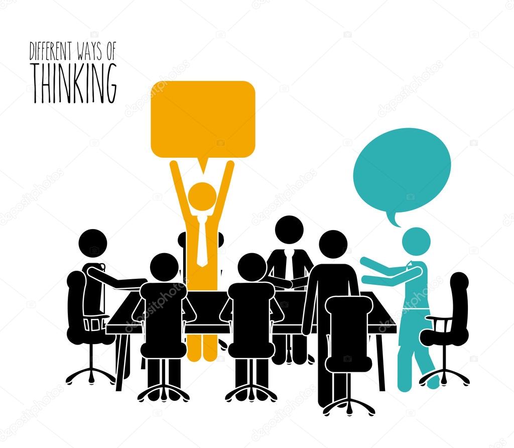 Pensar diferente diseño Vector de stock #80561958 de ©grgroupstock