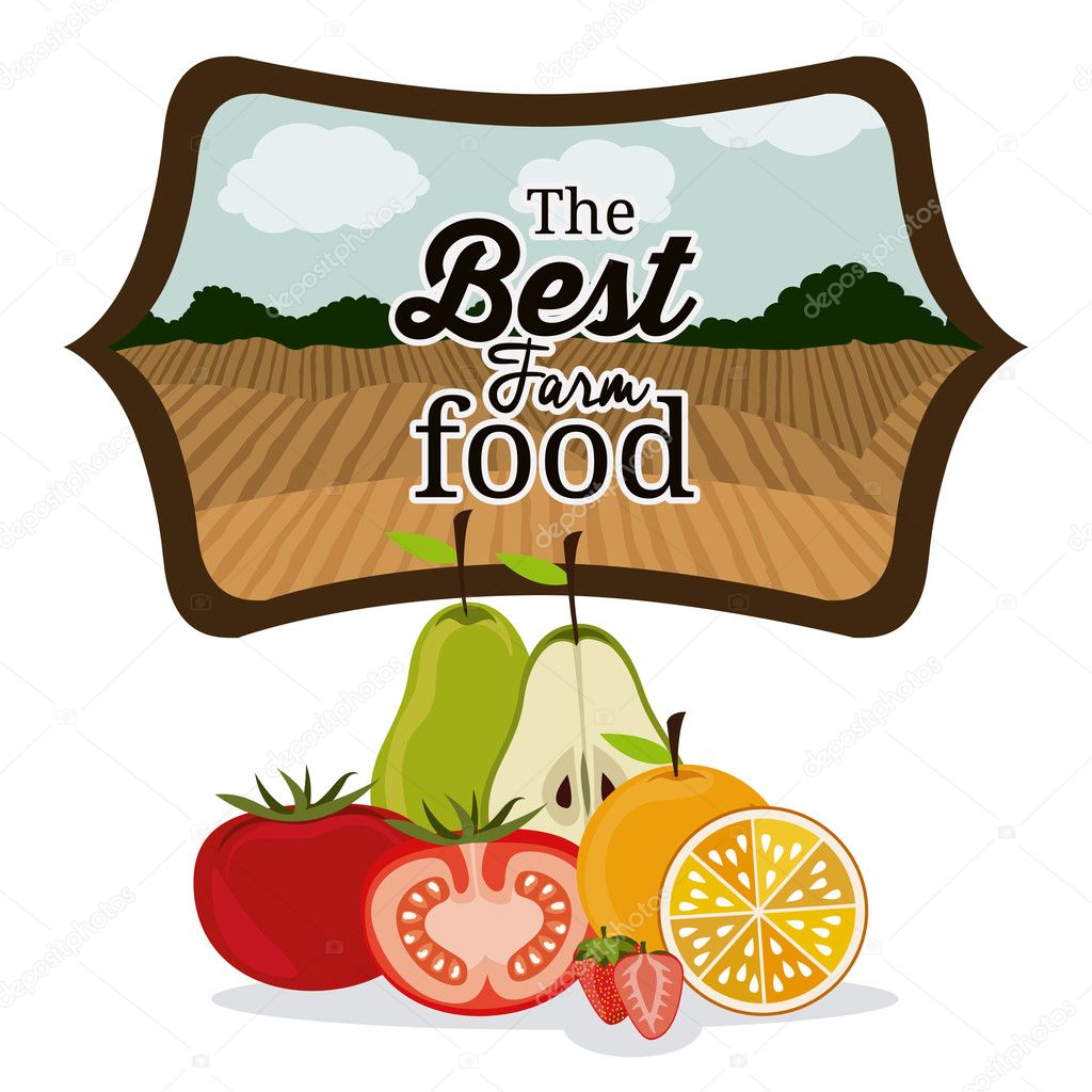Farm Food design Stock Vector Image by ©grgroupstock #86777316