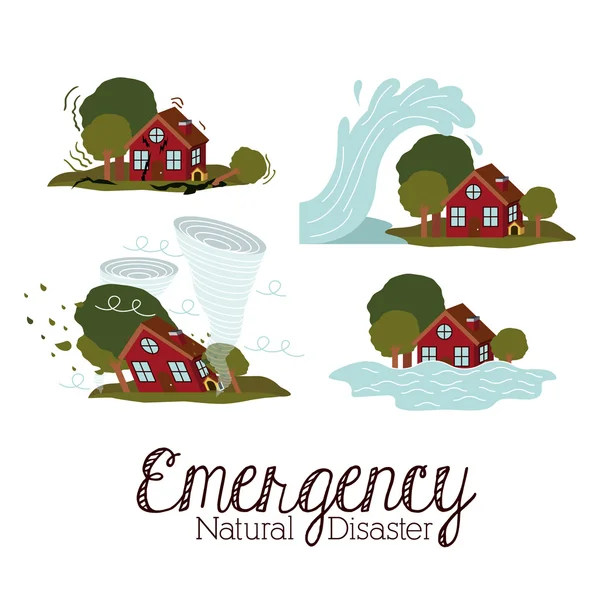 Natural disaster design — Stock Vector © grgroupstock #88453816