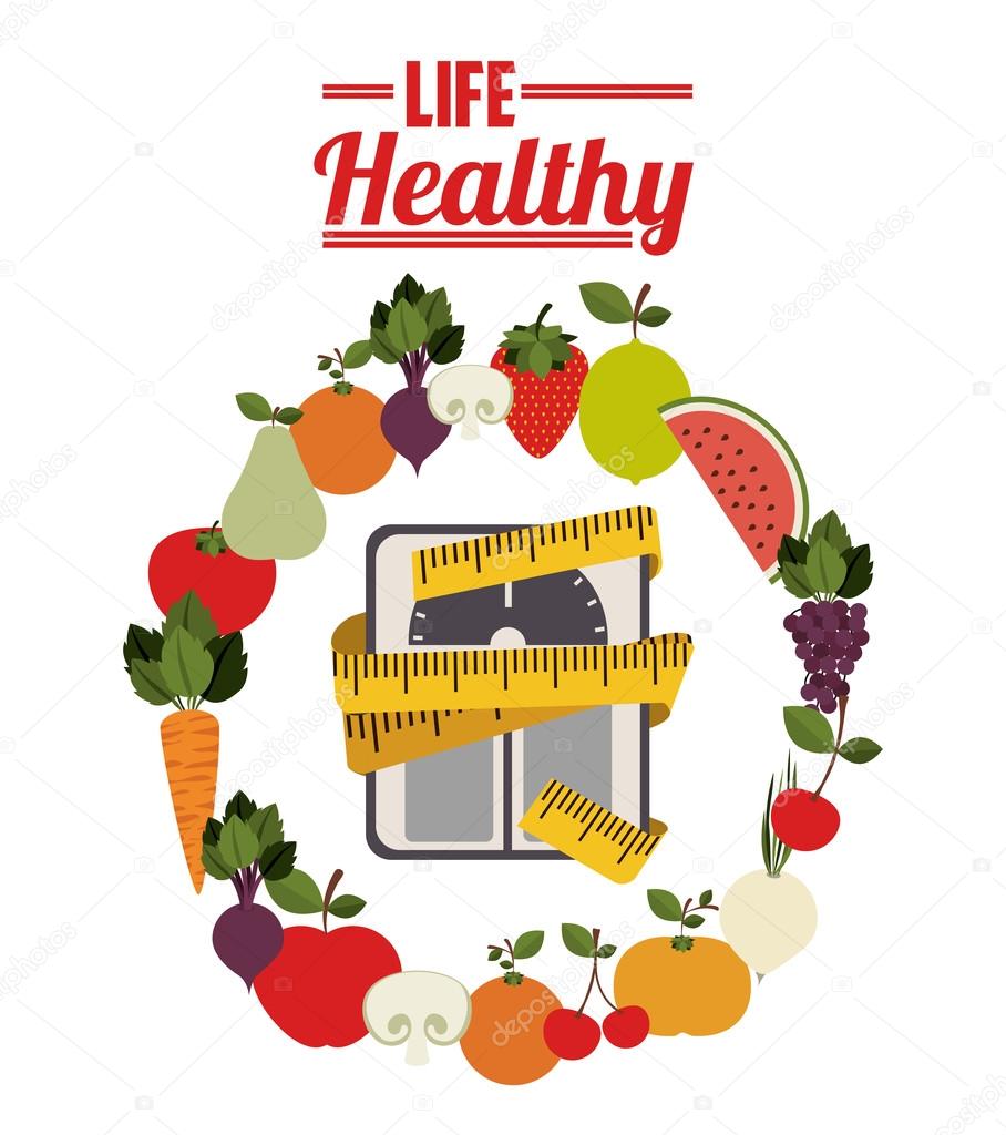 Life healthy design Stock Vector by ©grgroupstock 88632128