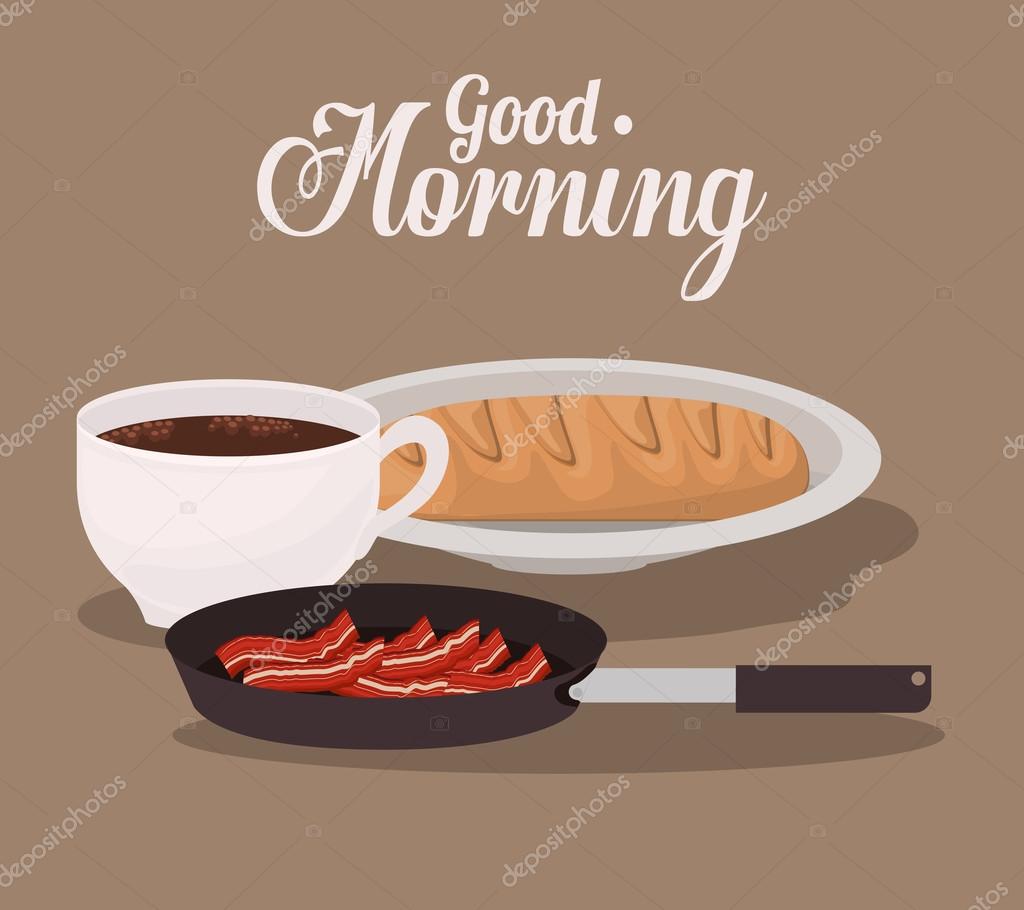 Good morning breakfast design Stock Vector Image by ©grgroupstock #90493576