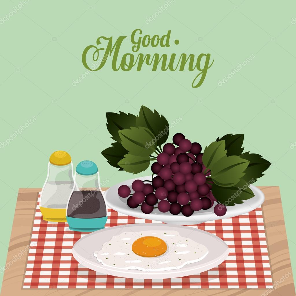Good morning breakfast design Stock Vector by ©grgroupstock 90494432