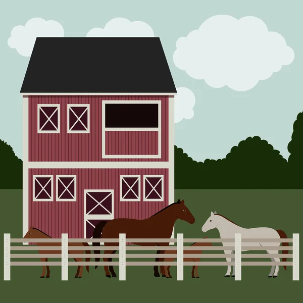 Horse Stable Clipart