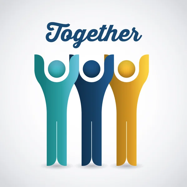 Together concept design Stock Vector by ©grgroupstock 98686354