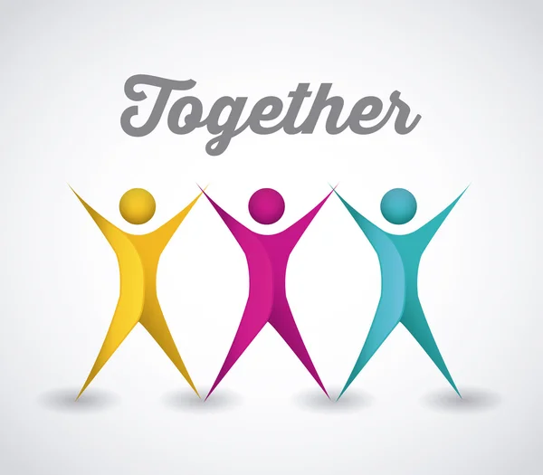 Together concept design Stock Vector by ©grgroupstock 98686354