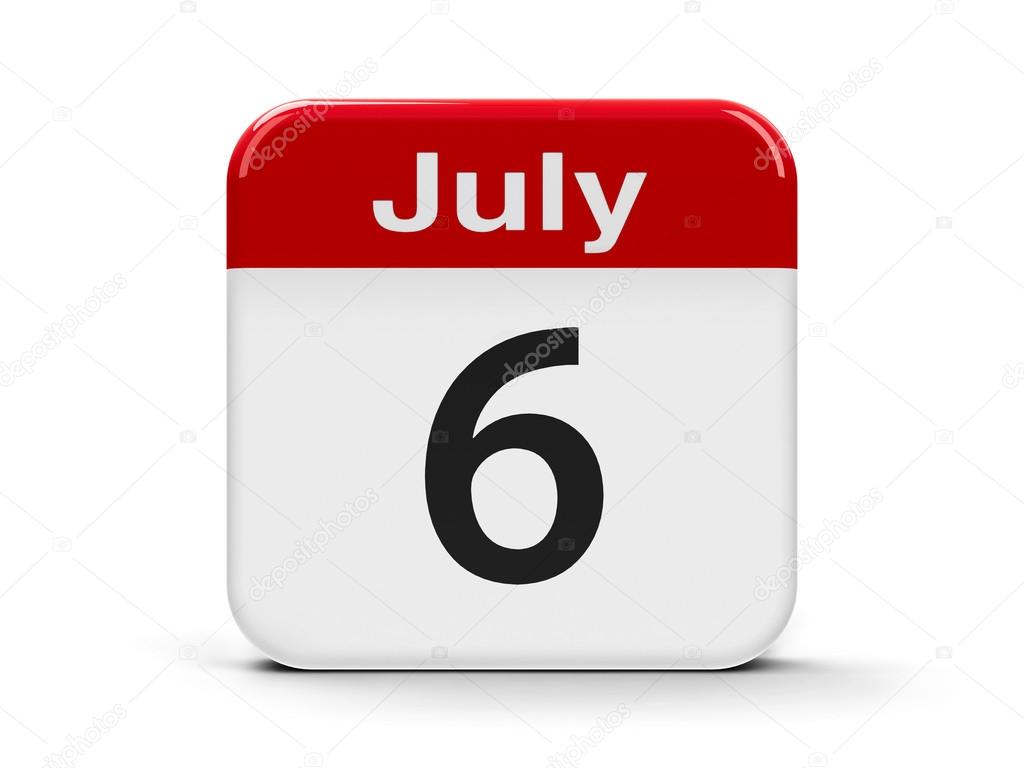 6th July Calendar — Stock Photo © Oakozhan #112877074
