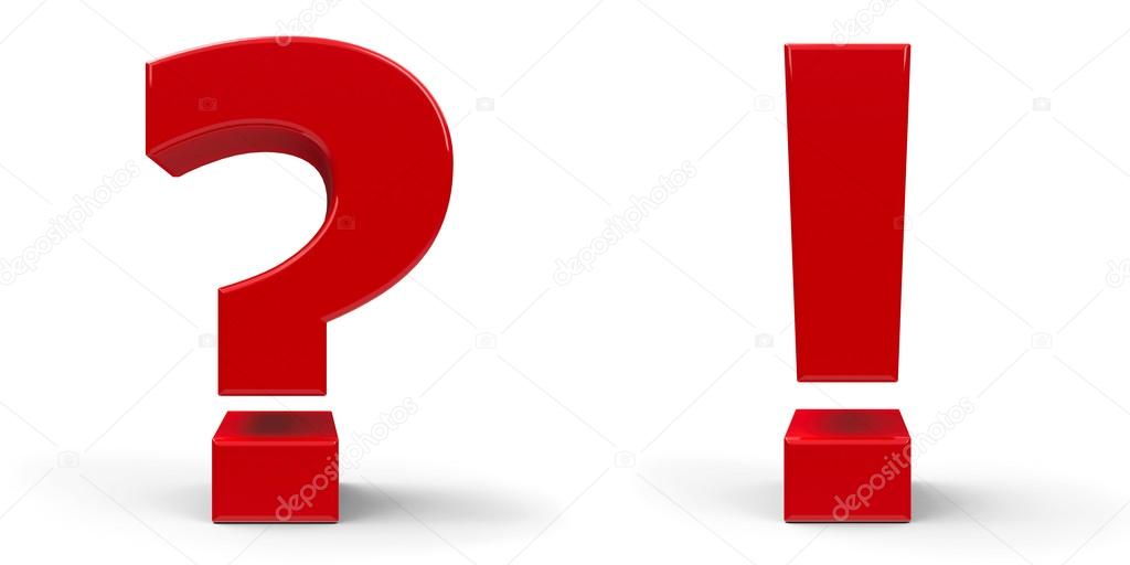 Question mark and exclamation point — Stock Photo © Oakozhan #69377741