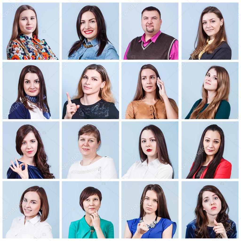People portrait collage Stock Photo by ©kotin 102994908