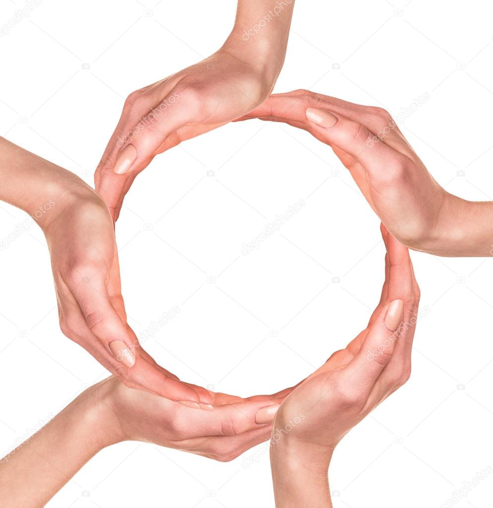 Human hands making a circle Stock Photo by ©kotin 76036679