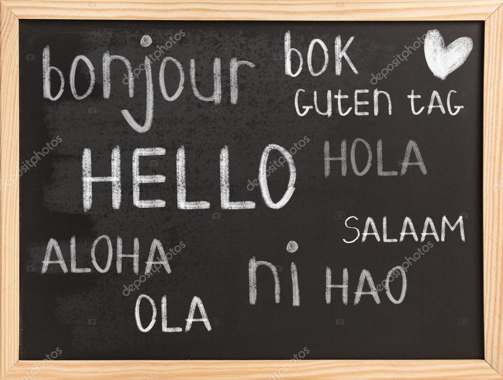 Hello in different languages Stock Photo by ©kotin 94275830