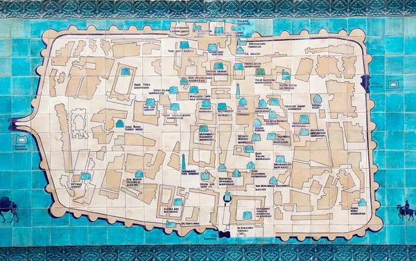 The map of Khiva – Stock Editorial Photo © efesenko #90119578