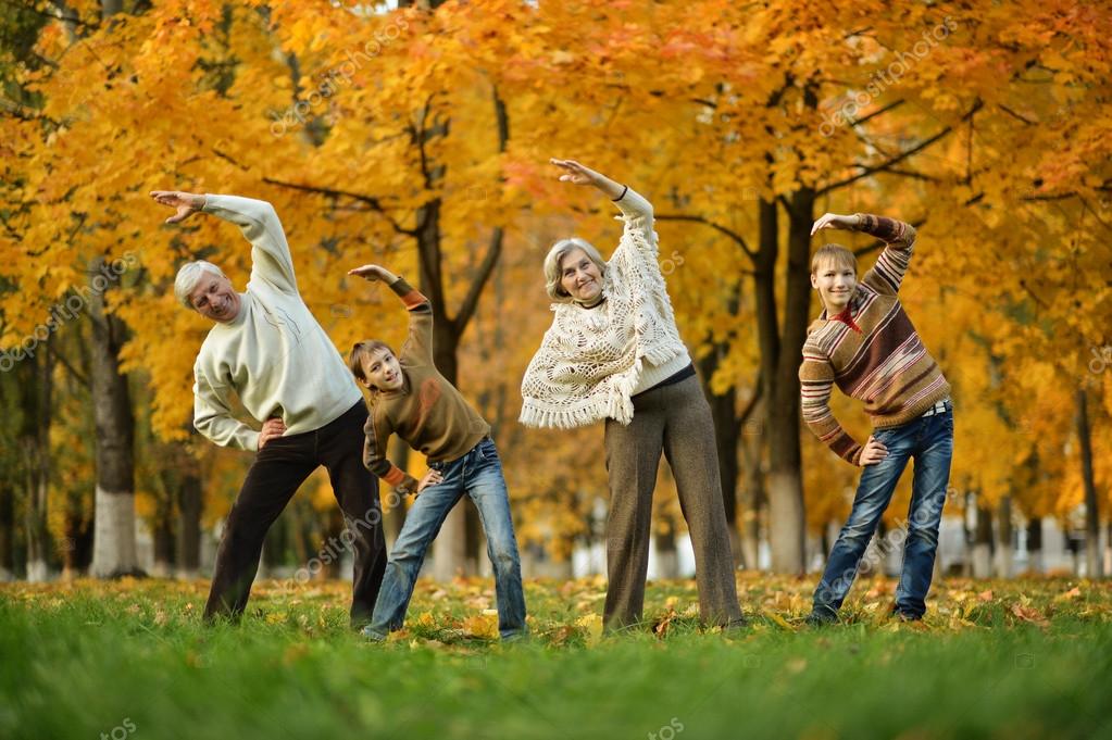Happy family Training — Stock Photo © aletia #53509649