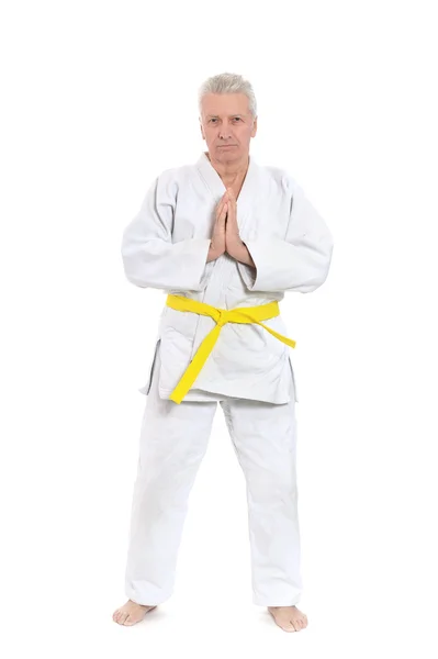 Senior man in karate pose Stock Photo by ©aletia 101826720
