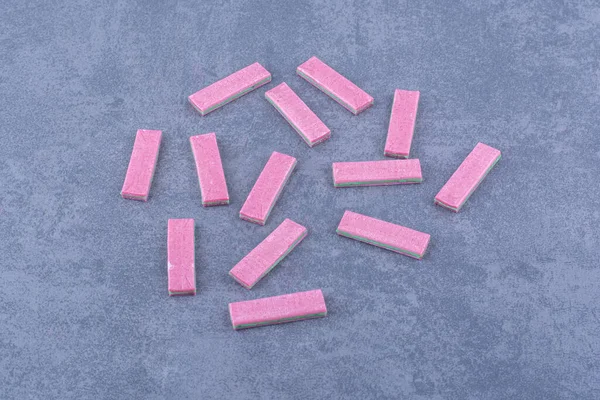 Multicolor Mess Chewing Gum Strips Marble Background High Quality Photo ...