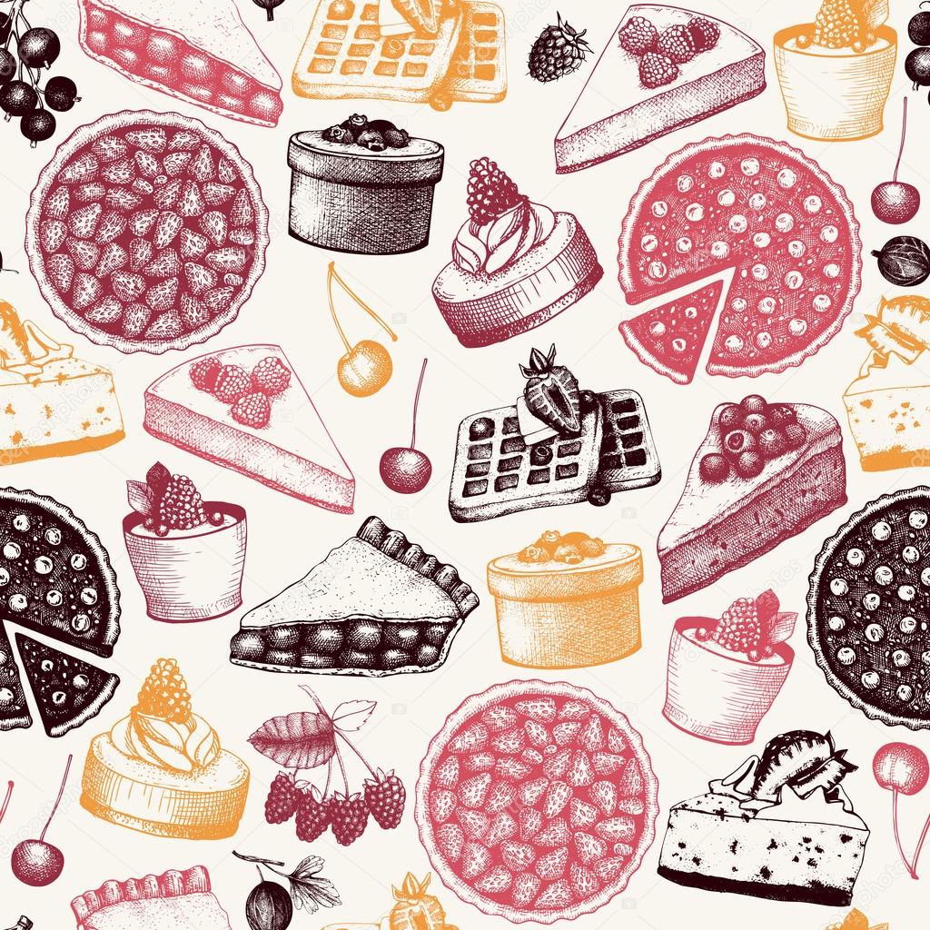 Retro background for baking shop Stock Vector Image by ©geraria #119348972