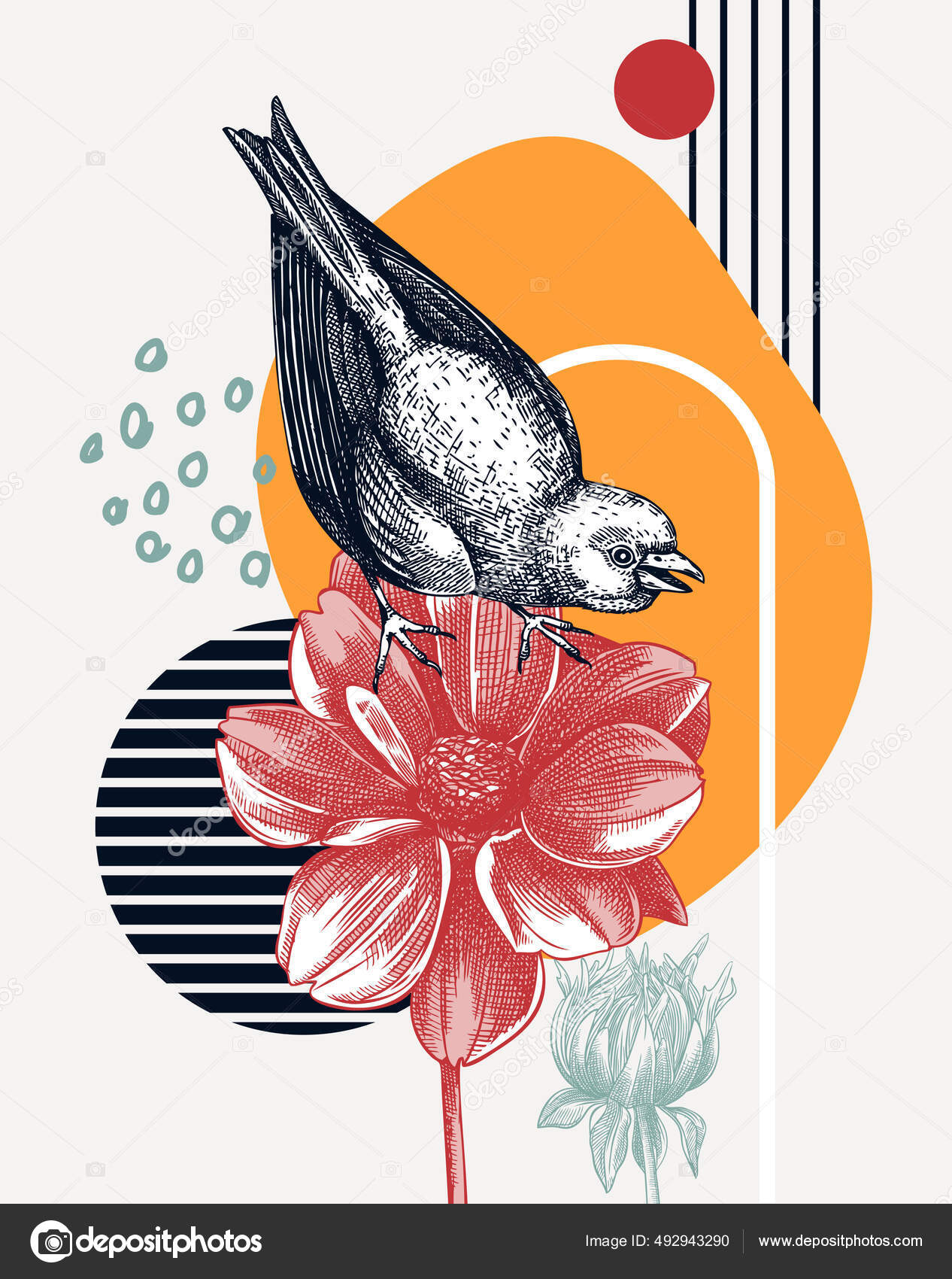 Vintage Bird Design