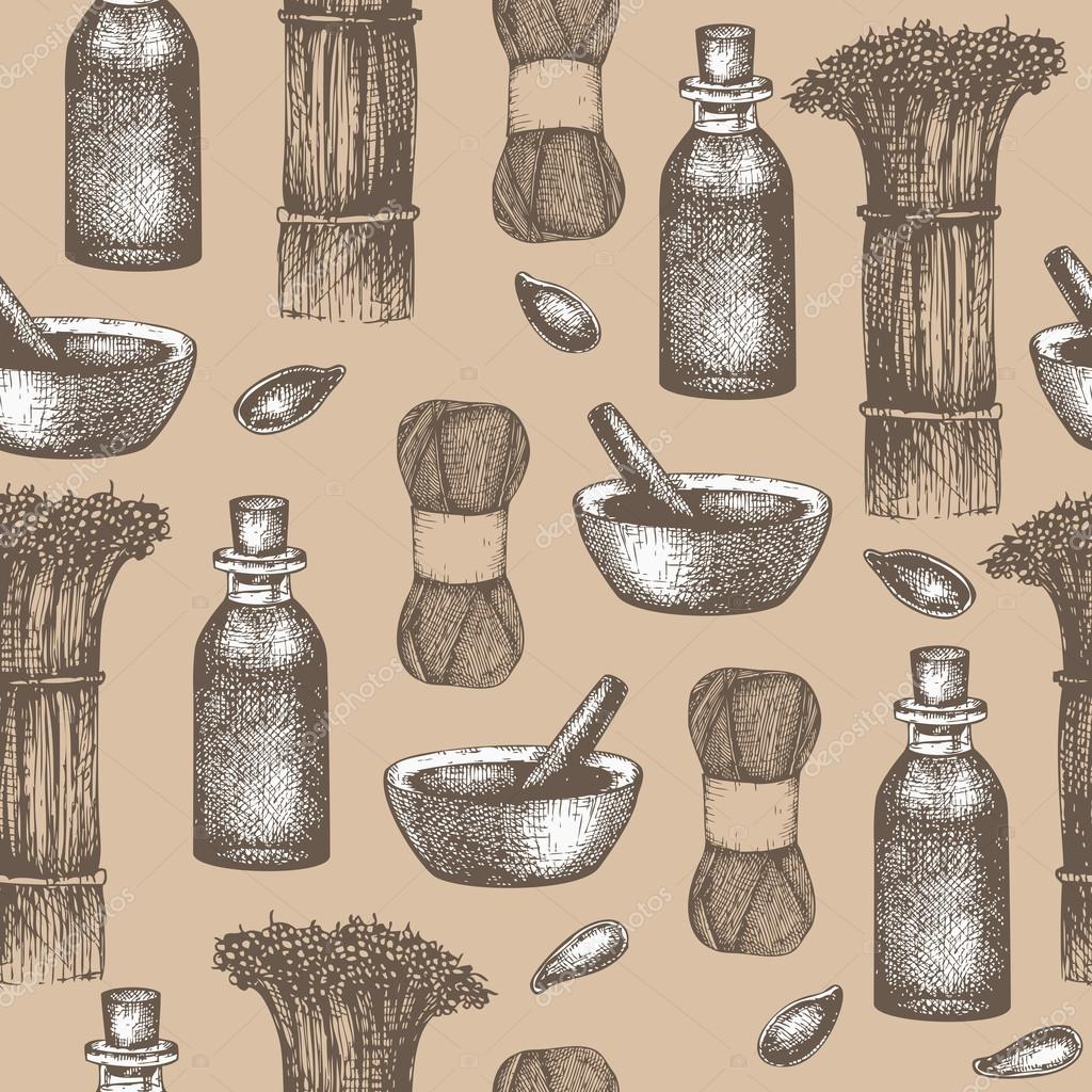 Vintage flax background Stock Vector Image by ©geraria #69836149