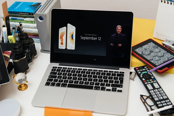 Apple Computers new iPad Pro, iPhone 6s, 6s Plus and Apple TV - Stock ...