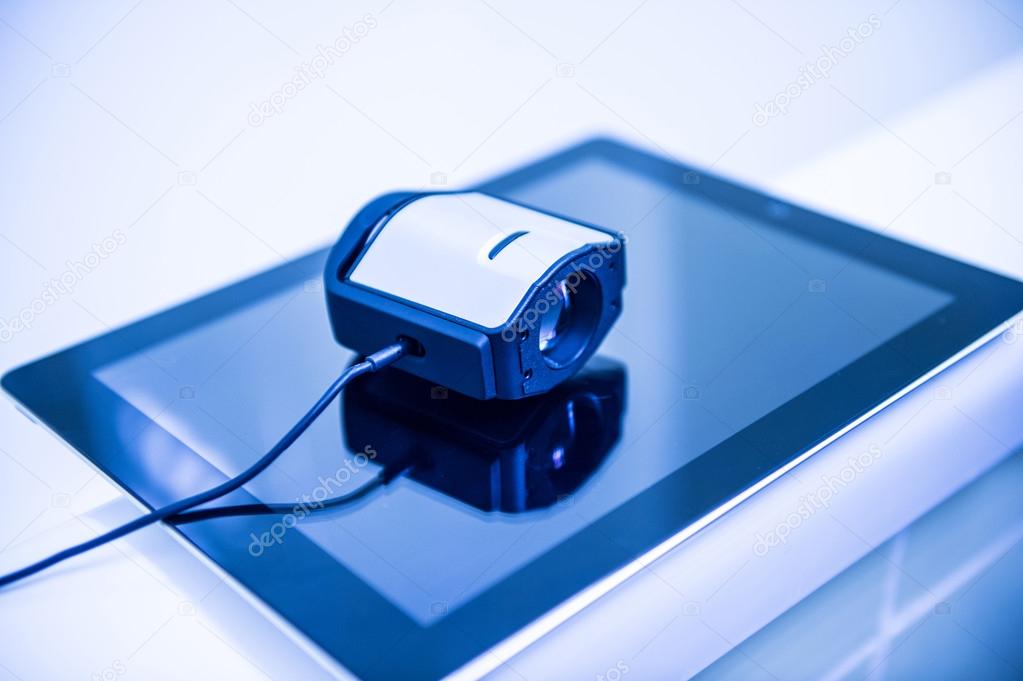 Color calibration device on display screen calibration — Stock Photo ...