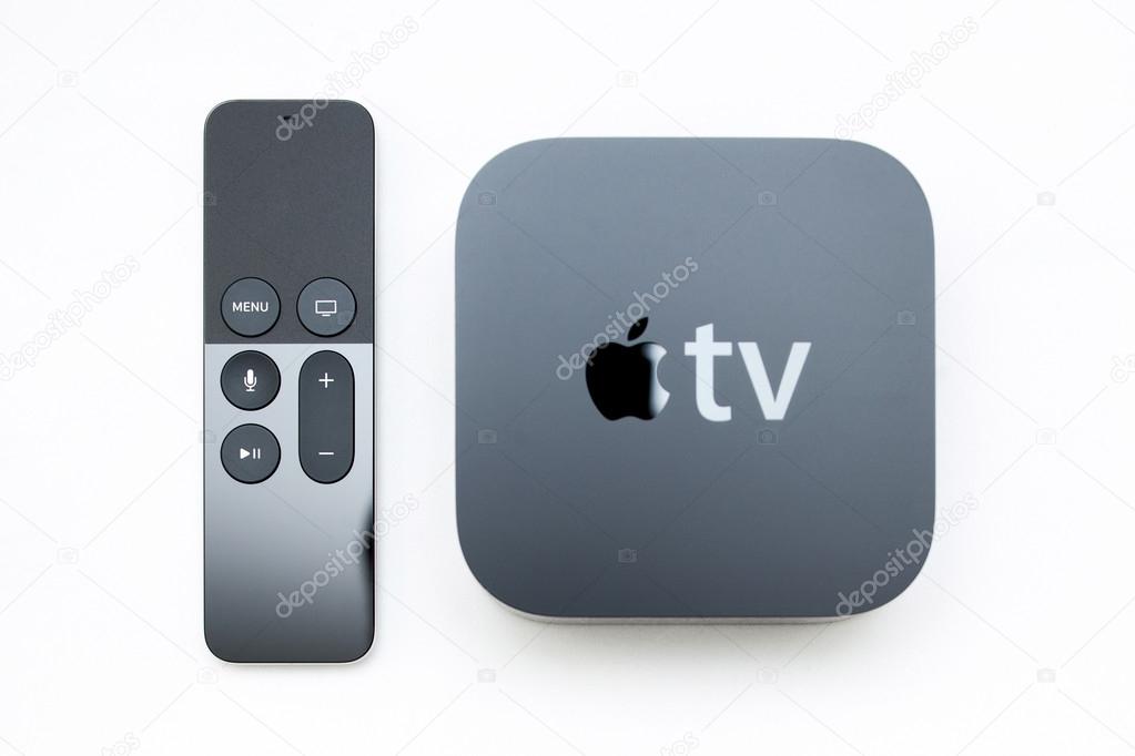 New Apple TV media streaming player microconsole with Siri Remot ...