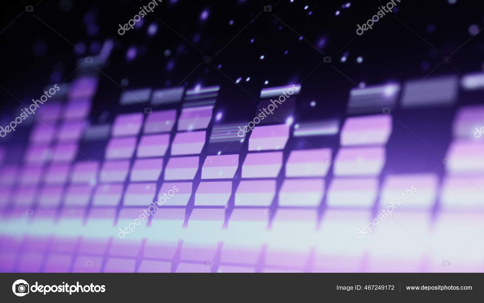 Music Equalizer Bar Audio Waveform Equalizer Screen Black Background ...