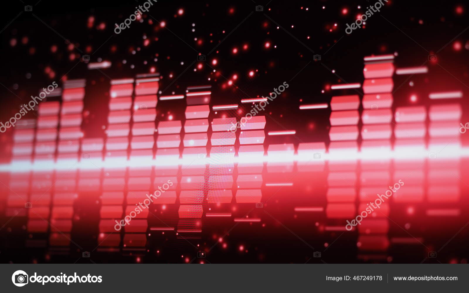 Music Equalizer Bar Audio Waveform Equalizer Screen Black Background ...