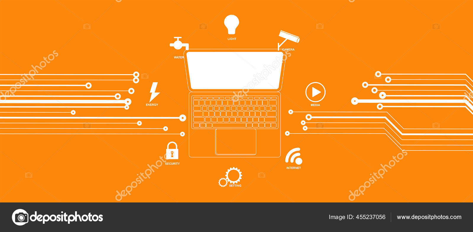 Internet Digital Syber Security Technology Concept Business Background ...