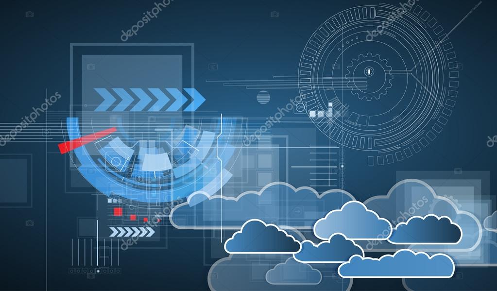 Abstract technology background Business & development Stock Vector ...