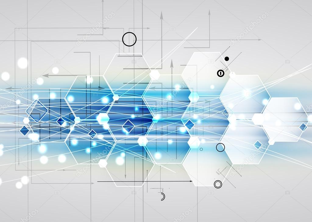 New future technology concept abstract background Stock Vector Image by ...