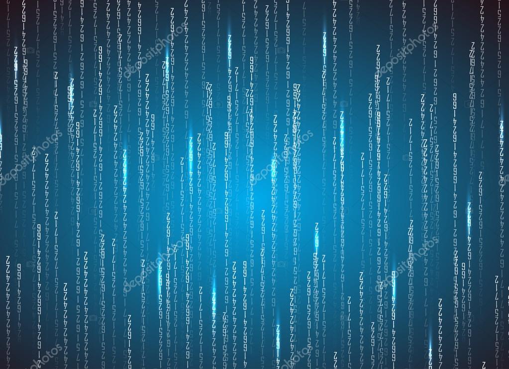 Matrix binary code. Technology illustration Stock Vector Image by ©vska ...