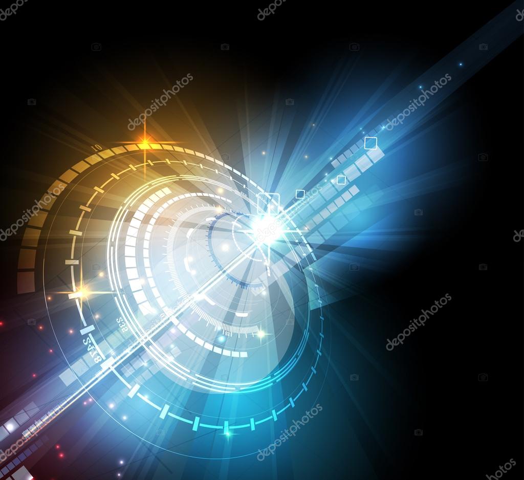 Futuristic light technology background Stock Vector Image by ©vska ...