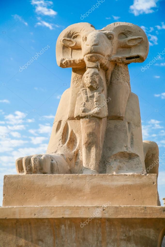 Egyptian ram-headed Sphinx Stock Photo by ©quintanilla 108254376