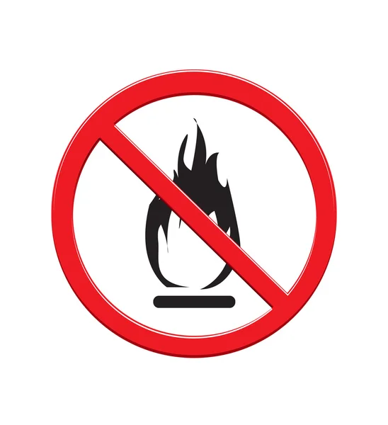 No fire vector sign Stock Vector Image by ©maxbax #156535090