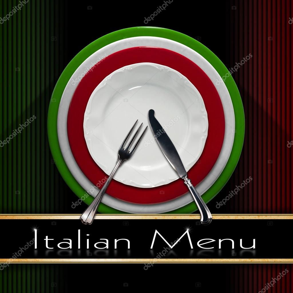 Italian Restaurant Menu Design — Stock Photo © catalby #83104690