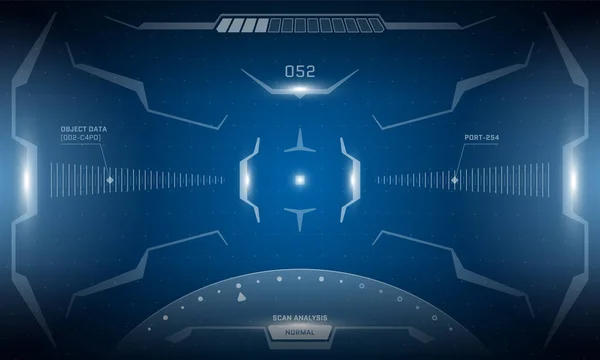 Hud Futuristic Control Panel Technology Head Display Target Screen Gui ...