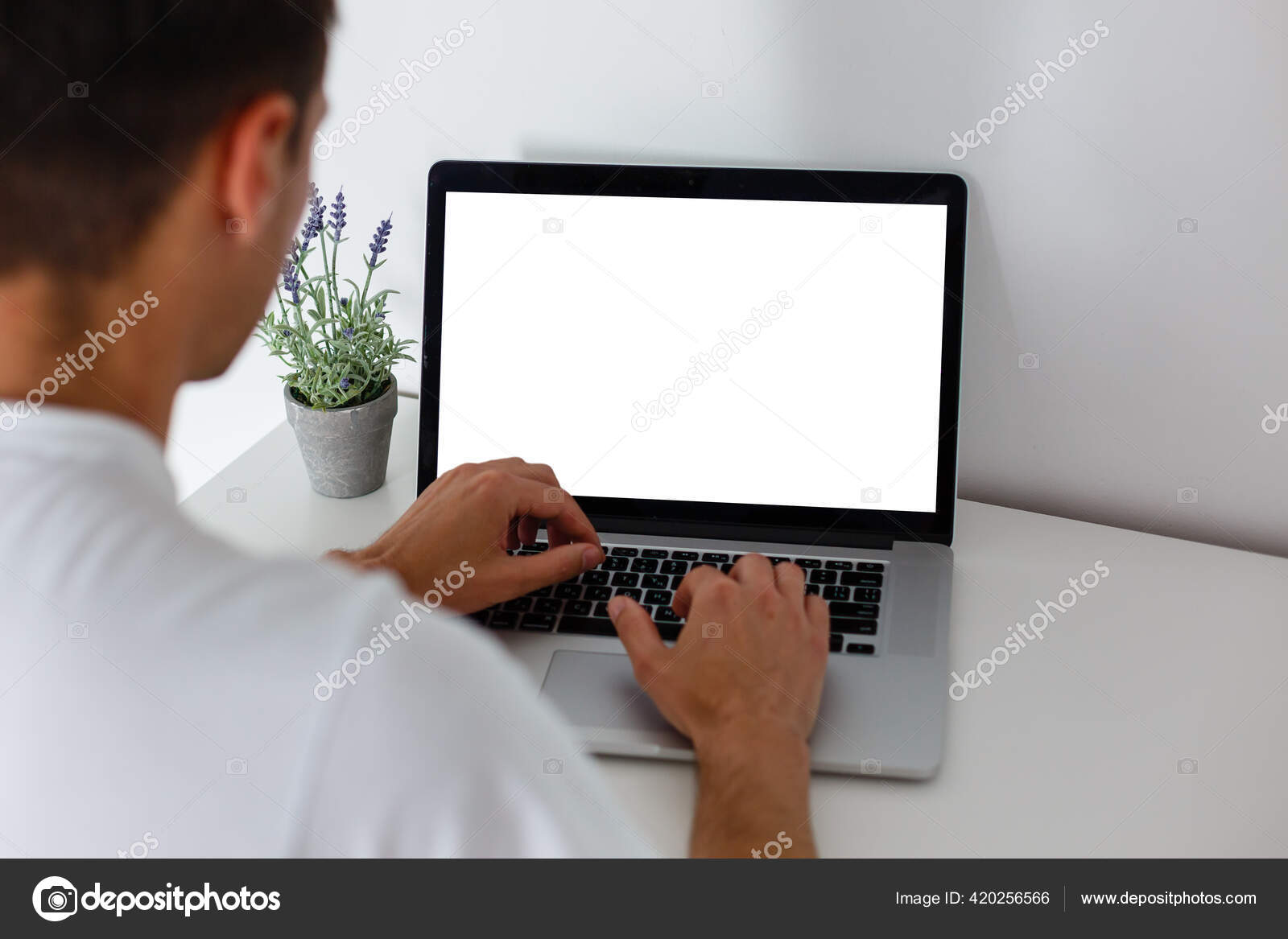 Side View Open Laptop Computer Modern Thin Edge Slim Design Stock Photo ...