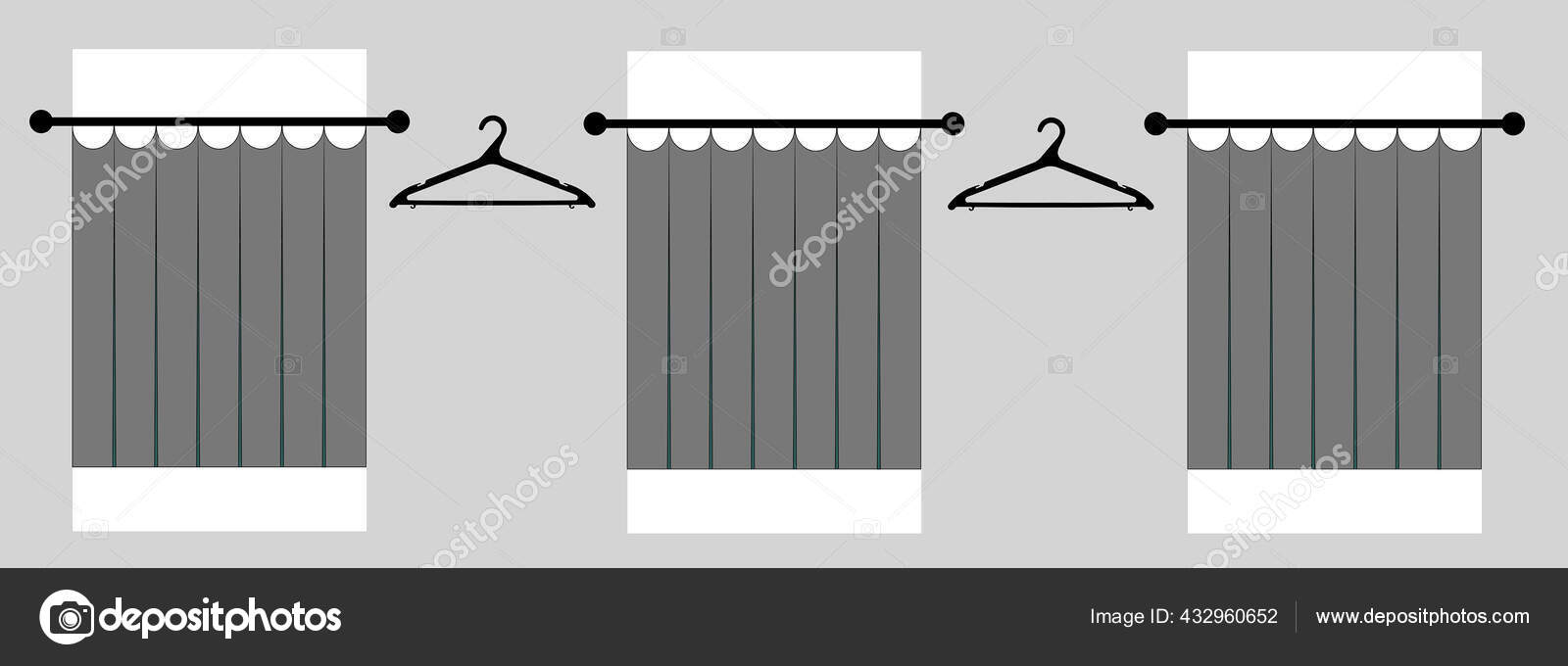 Shopping Fitting Room Hanger Flat Icon — Stock Photo © sinenkiy #432960652