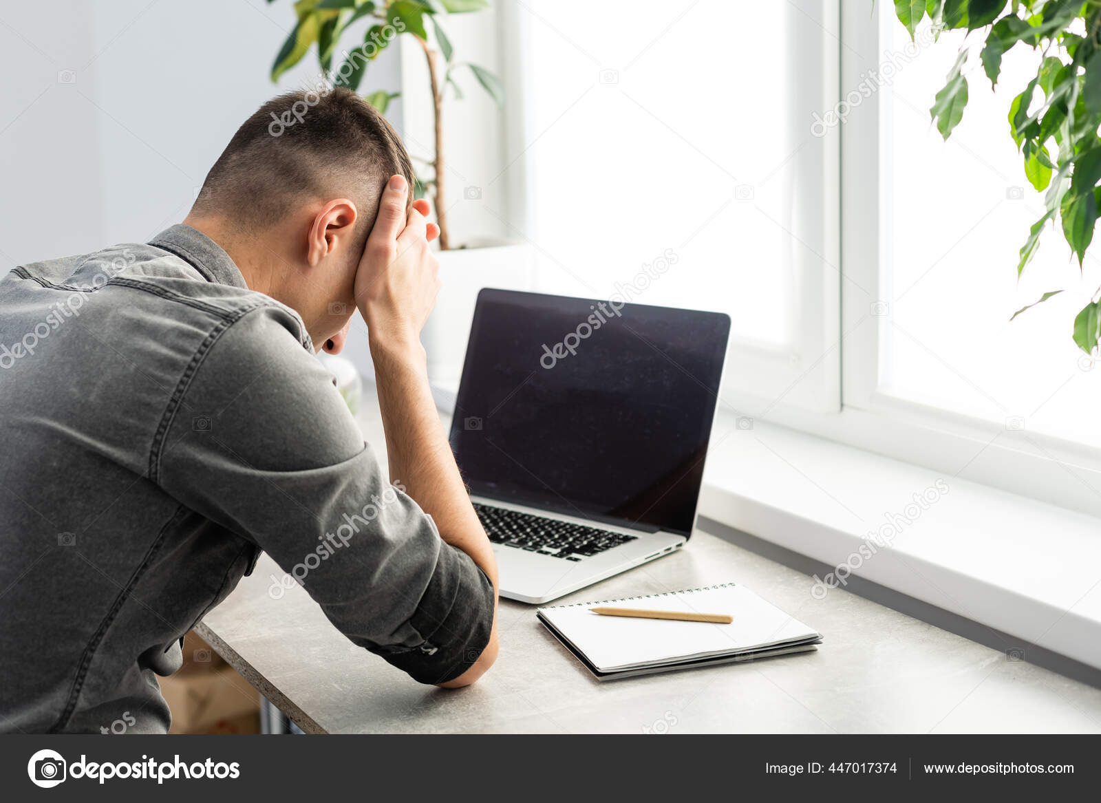 Frustrated Person Computer