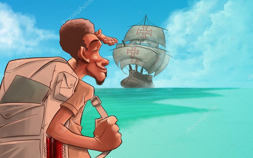 A boy goning to a journey — Stock Photo © davisales #86292088