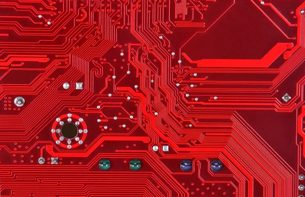 Red Electronic background texture — Stock Photo © icetray #1622951