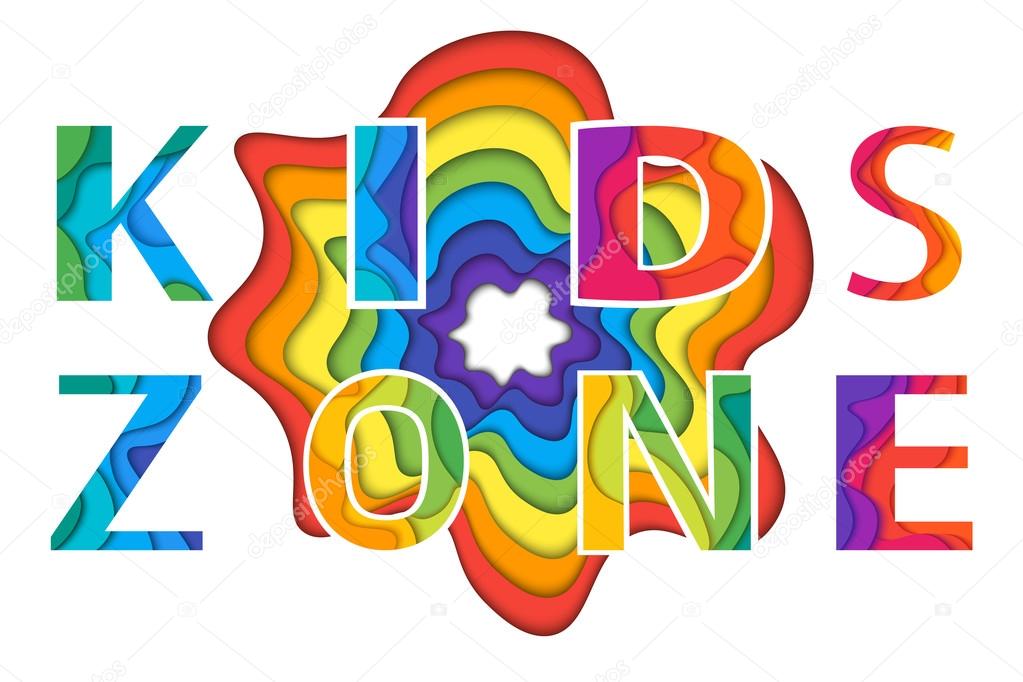 Kids zone vector lettering Stock Vector Image by ©malecula #117540708