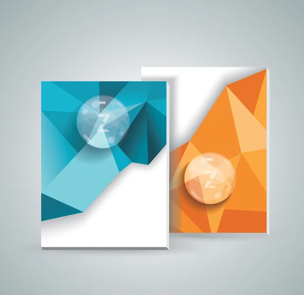 Magazine cover with pattern of geometric — Stock Vector © Success_ER ...