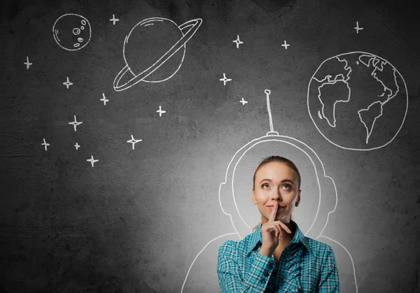 Dreaming to explore space - Stock Image - Everypixel