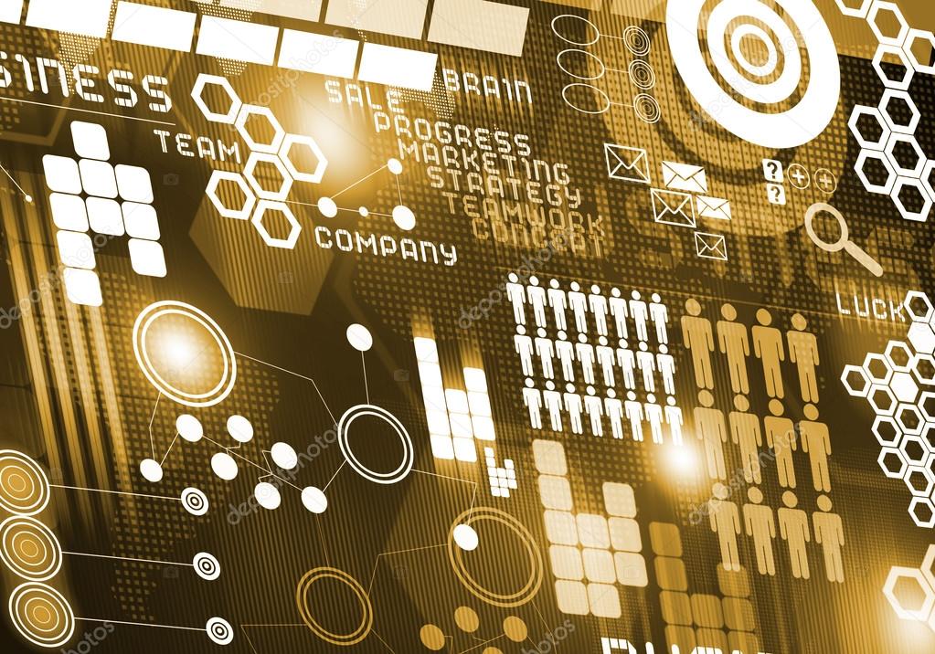 Digital business background Stock Photo by ©Khakimullin 106051910