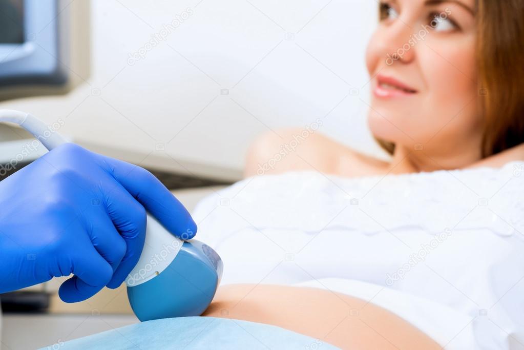 Ultrasound scanner for pregnant — Stock Photo © Khakimullin #57683525